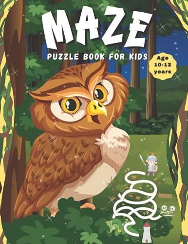Maze Puzzle Book for kids Age10-12 years: Totally Awesome jumbo book of ...