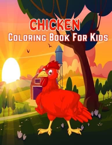 Chicken Coloring Book For Kids: Adorable, Simple and Easy Illustrations ...
