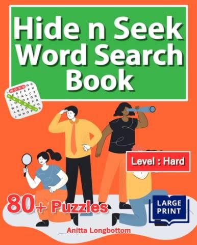 Hide n Seek Word Search Book: Volume 10, Difficulty Level: Hard, Large ...