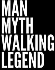 Walking Gifts, Man Myth Walking Legend Notebook 114 Pages 6''x9'' in ...