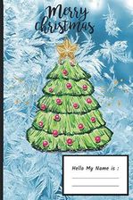 Hello My Name is: Christmas Tree Notebook , merry Christmas Journal ...
