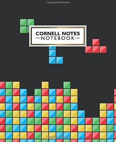 Cornell Notes Notebook: Colorful Game Blocks Cornell Note Medium Lined ...
