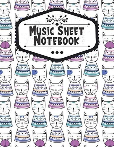 Music Sheet Notebook: Blank Sheet Music Notebook , Music Manuscript ...