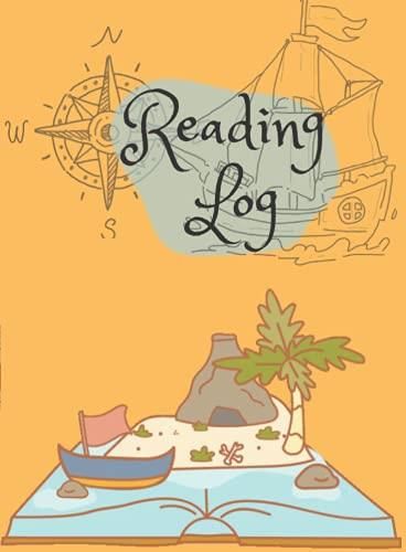 Reading log: Reading log Pirate theme, Child-friendly Layout with 8 ...
