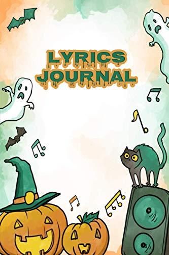 LYRICS JOURNAL: Lyrics Notebook - Journal Gift, 110 Pages, 6x9, Cover ...