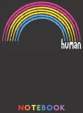 Human Rainbow Notebook: College Ruled Notebook For LGBTQ Community ...