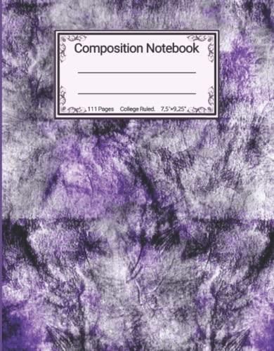 Purple Composition Notebook: College Ruled Lined Paper Notebook Journal ...