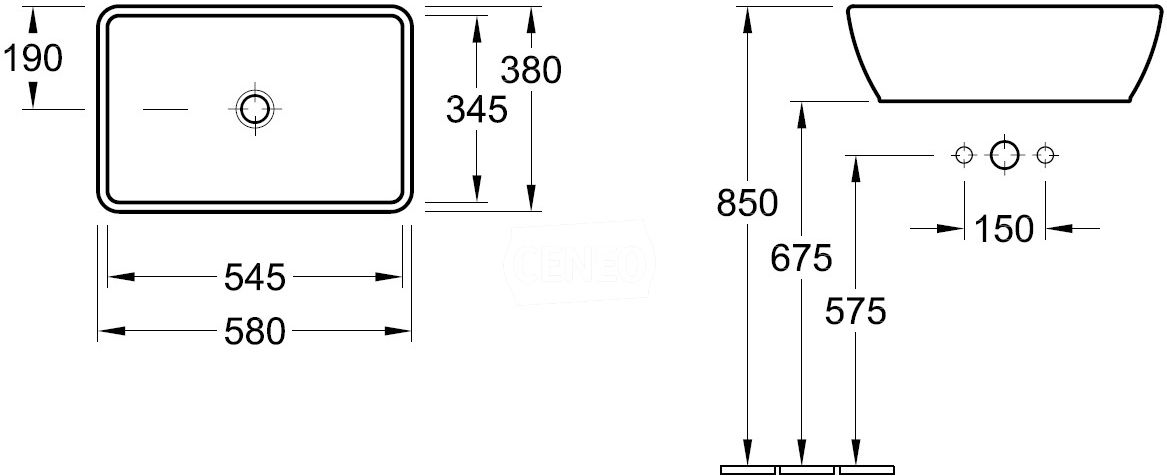 Umywalka Villeroy&Boch Loop & Friends 58x38 61670001 - Opinie i ceny na ...