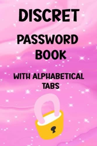 Discrete Password Book With Alphabetical Tabs: Address Book for ...