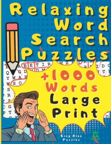 Large Print Relaxing Word Search Puzzles: Word Find Games Book for ...