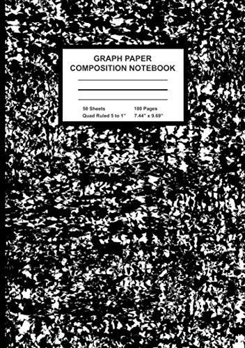 Graph Paper Composition Notebook Quad Ruled 5 Squares Per Inch Math