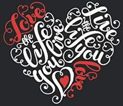 Love The Life You Live Notebook Journal 6x9 120 Pages: Lovely Lined ...