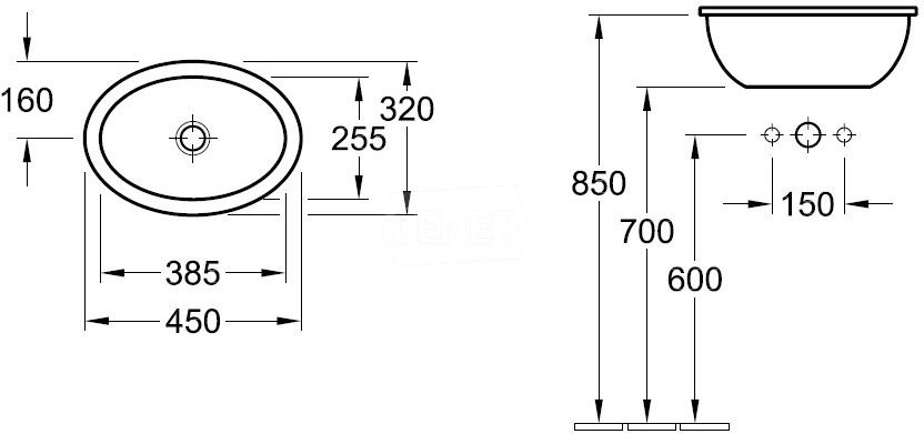 Umywalka Villeroy&Boch Loop & Friends 45x32 61550001 - Opinie i ceny na ...