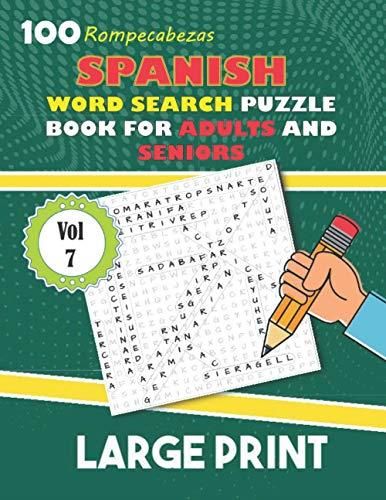 Large Print Spanish Word Search Puzzle Book For Adults And Seniors Vol ...