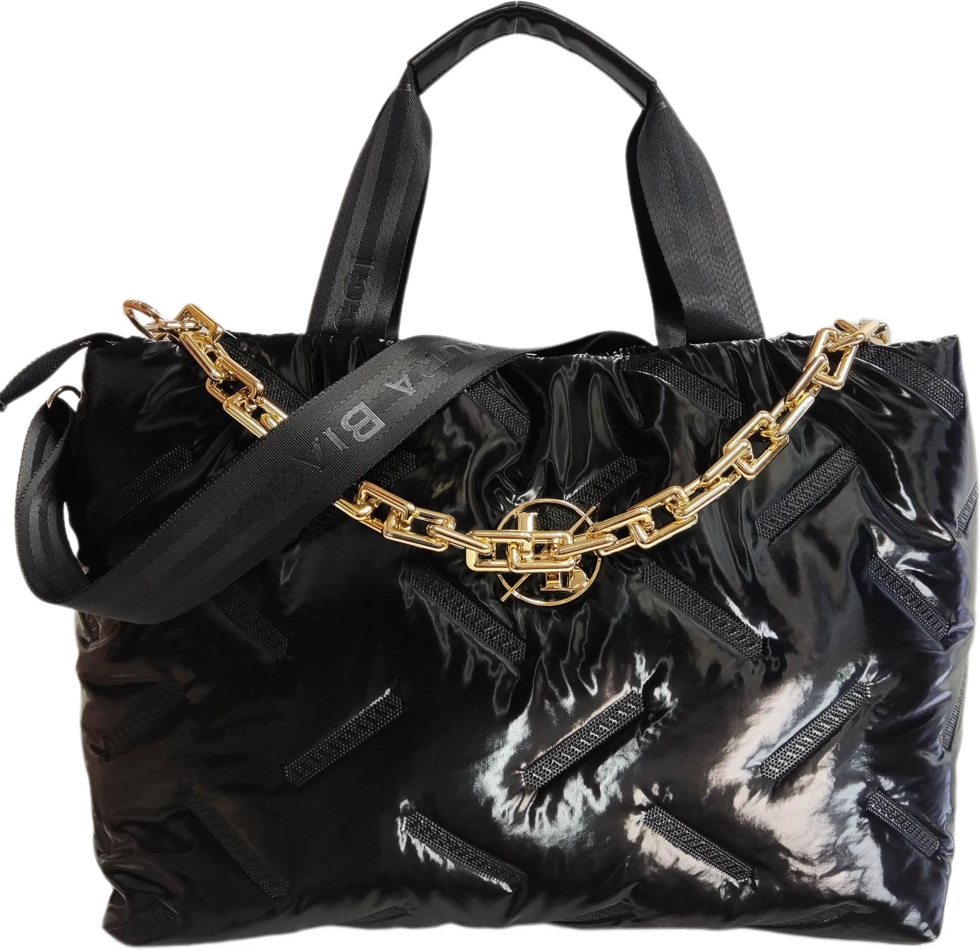 Torebka shopper Laura Biaggi Torba czarna pikowana A4 - Ceny i opinie - Ceneo.pl