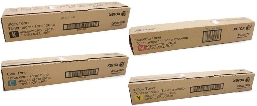 Zestaw tonerów Xerox 006R01701 006R01702 006R01703 006R01704 4szt. CMYK ...