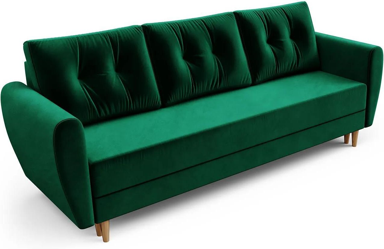 Elior Zielona Sofa Rozkładana Castello 3X 26483 ...