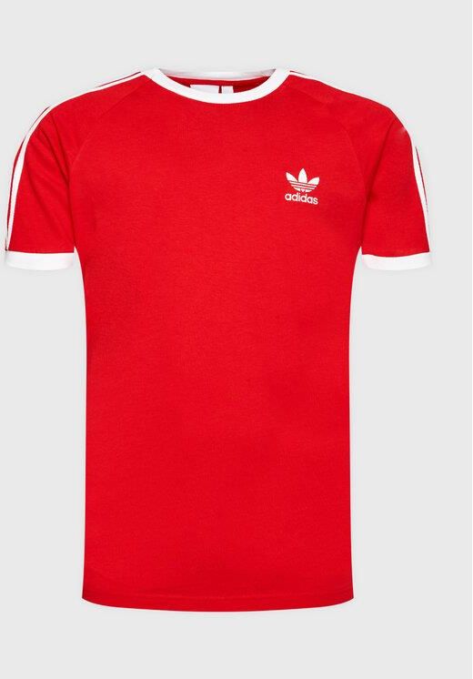 Adidas T-Shirt adicolor Classics 3-Stripes IA4852 Czerwony Slim Fit ...