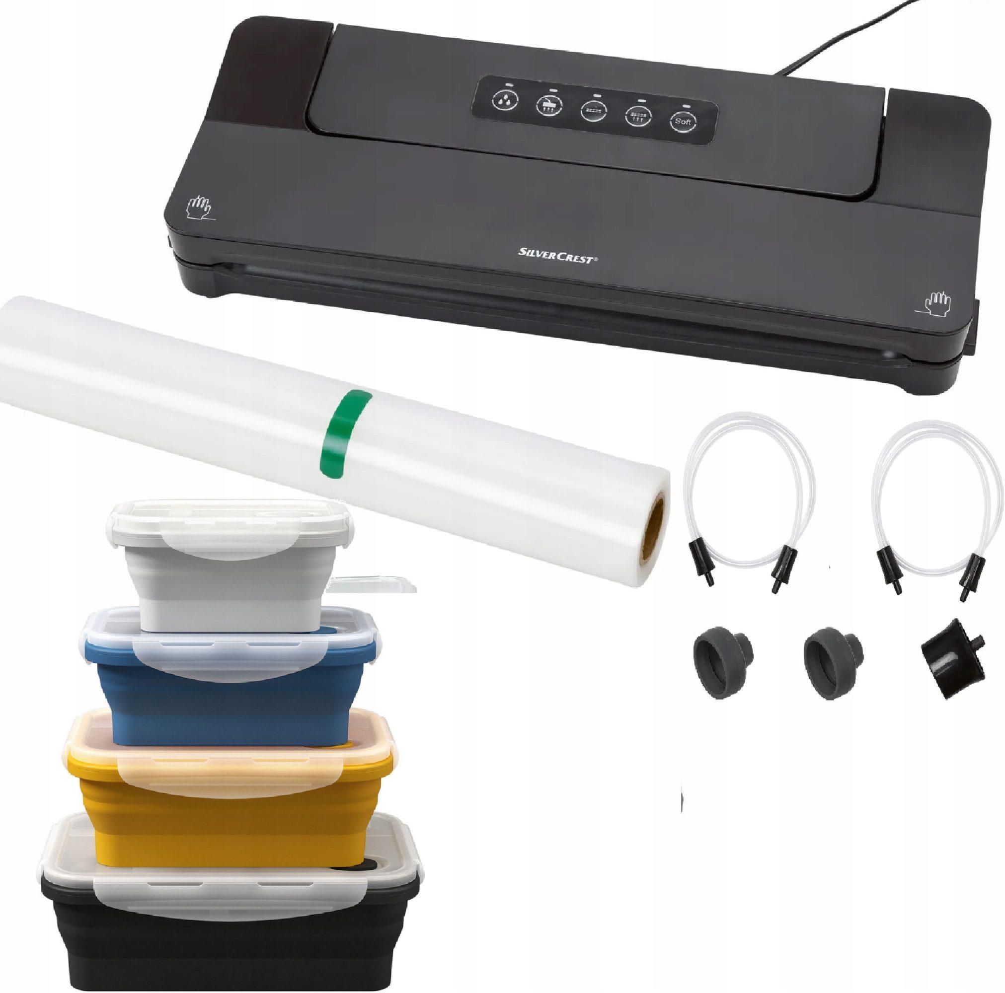 Zgrzewarka Silvercrest Zgrzewarka C3 Folia 3M I 4 Pojemniki SV125C3 ...