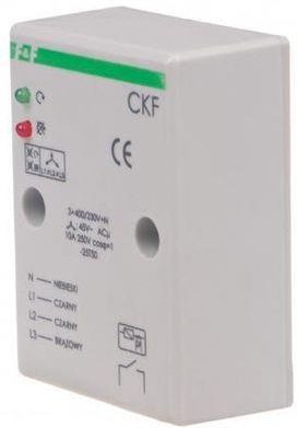 Bezpiecznik F&F Czujnik Kolejności I Zaniku Fazy Z Regulowanym Oknem Napięciowym Szary CKF-320 ...