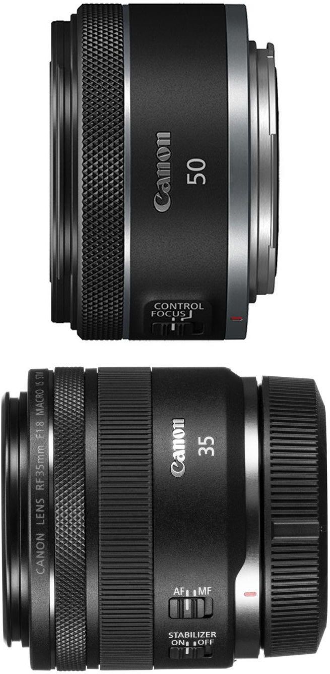 Obiektyw do aparatu Canon RF 35 mm f/1.8 IS STM Macro + RF 50 mm f/1.8 ...