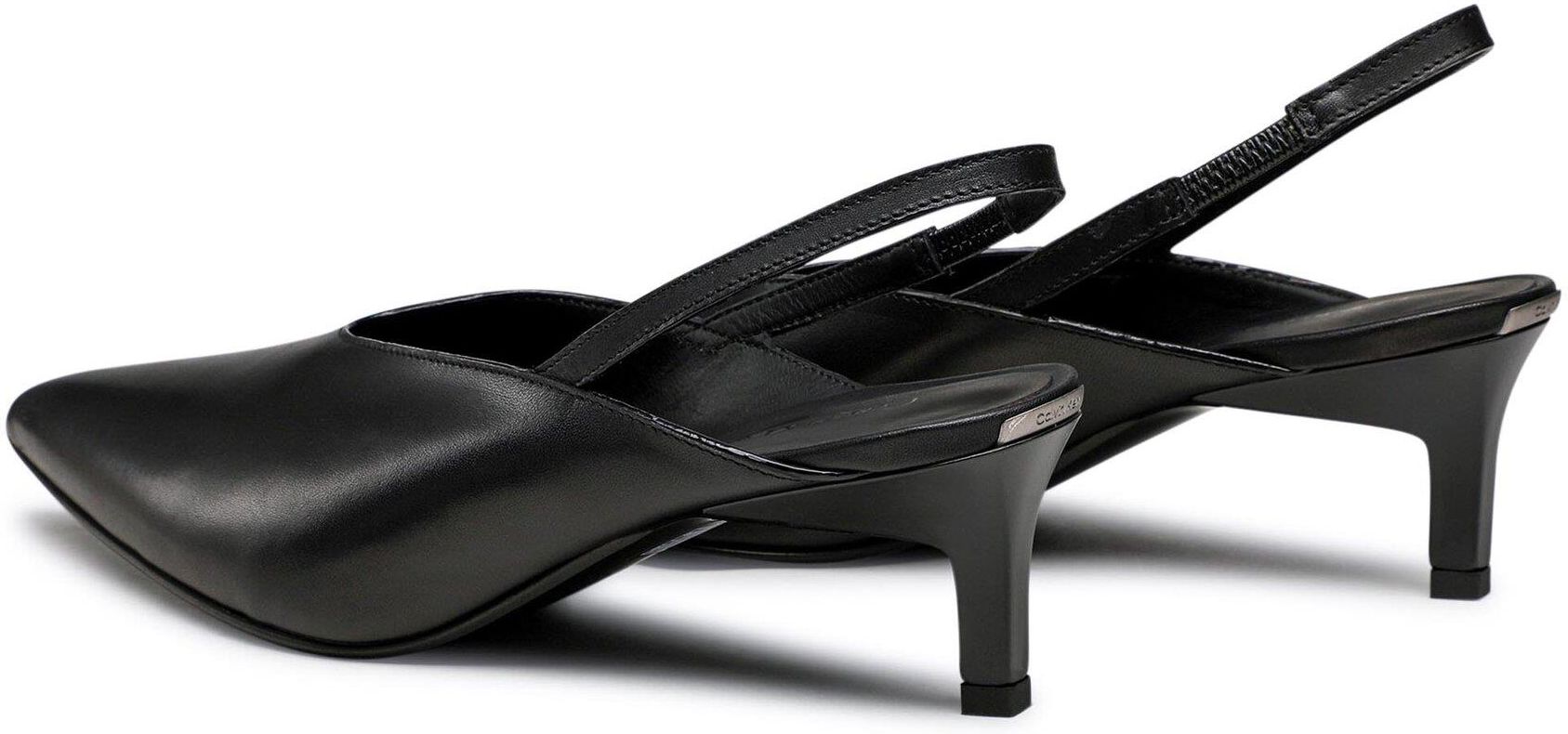 Calvin Klein Sandały Geo Stil Slingback Pump 50 HW0HW01345 Czarny ...