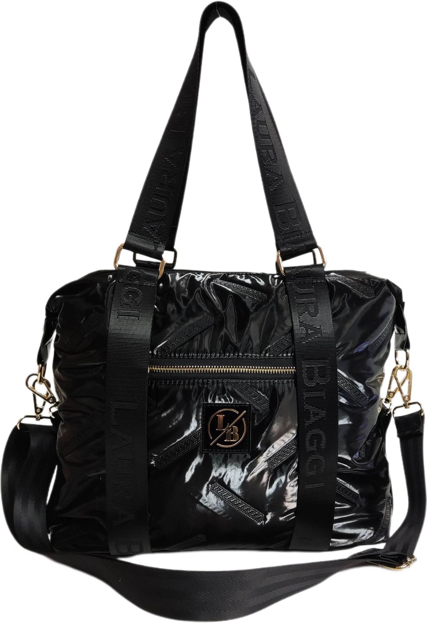 Torebka shopper Laura Biaggi Torba czarna pikowana na ramię - Ceny i opinie - Ceneo.pl