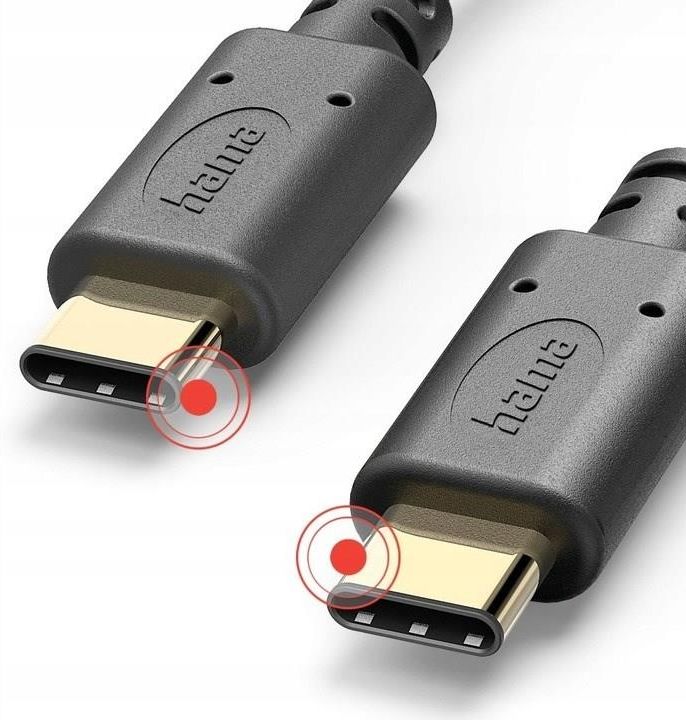 Hama USB-C - USB-C 1m czarny (201589) - Opinie i ceny na Ceneo.pl