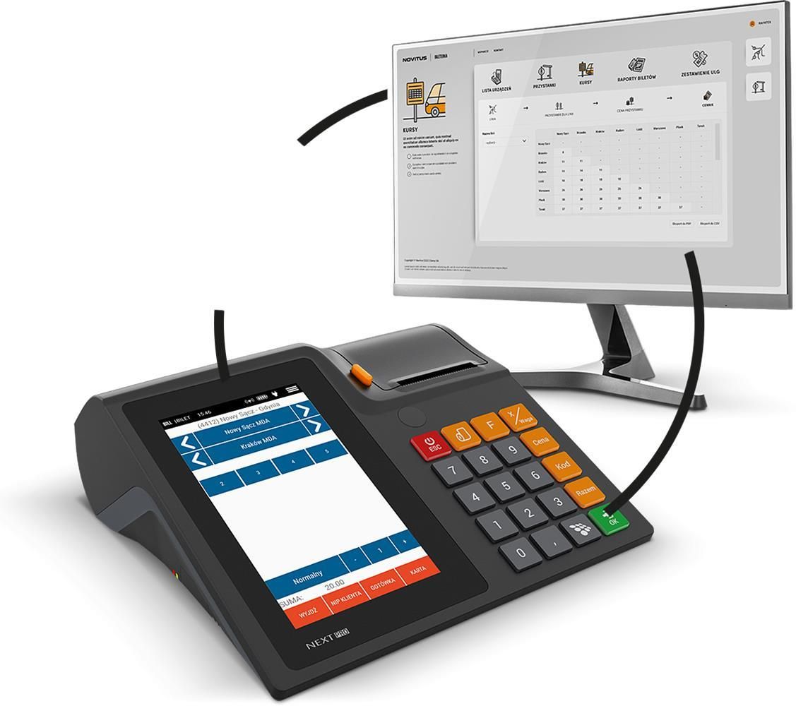 Kasa fiskalna Novitus NEXT PRO ONLINE - BILETERKA - Ceny i opinie ...