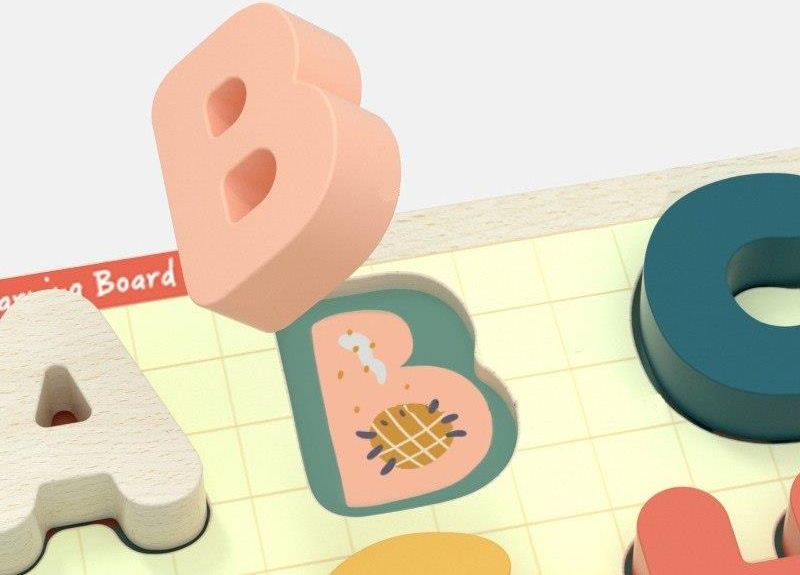 Lean Puzzle Drewniane Edukacyjne Alfabet Duże Literki ZKB-2053 - Ceny i ...