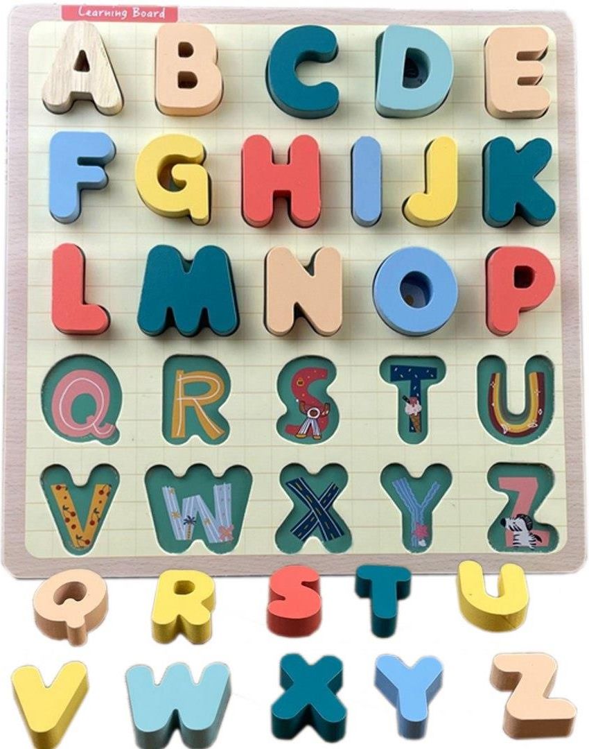 Lean Puzzle Drewniane Edukacyjne Alfabet Duże Literki ZKB-2053 - Ceny i ...