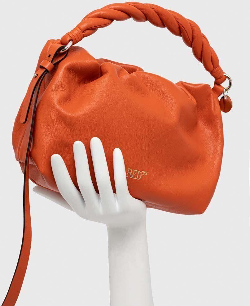 Red Valentino torebka skórzana kolor pomarańczowy - Ceny i opinie ...