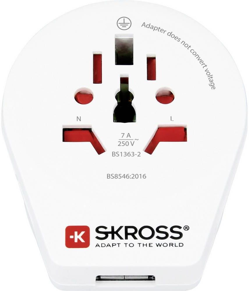Skross Adapter Podróżny Country Adapter World To Uk Usb 1500267 ...