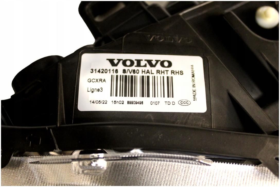 Lampa przednia Volvo S60 V60 Przednie Lampy Reflektory Kpl Orygin ...