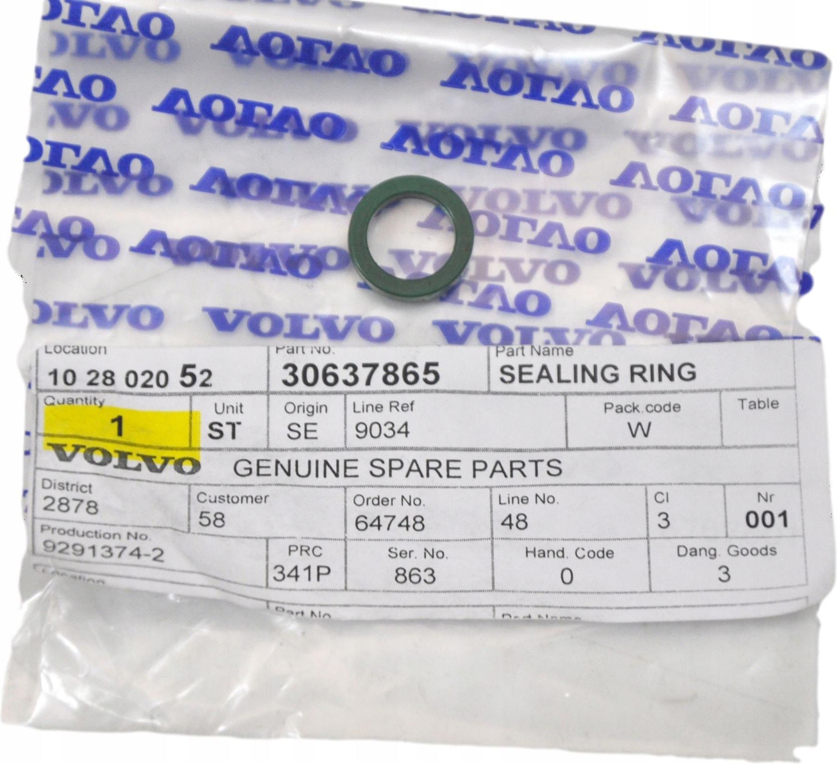 Volvo S40 V50 Uszczelka Oring Bagnetu Oleju 30637865 - Opinie i ceny na ...