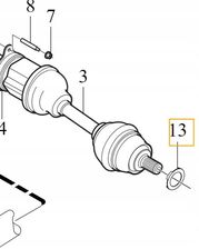 Przegub Volvo S90 V90 Xc90 Ii Podkładka Sruby Półosi 31 31367618 ...