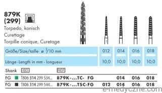 Nti Kahla (Niemcy)/ Edenta Etabl. Wiertła Turbo Torpdedy 879Kt 012 014 Fg - ceny i opinie - Ceneo.pl