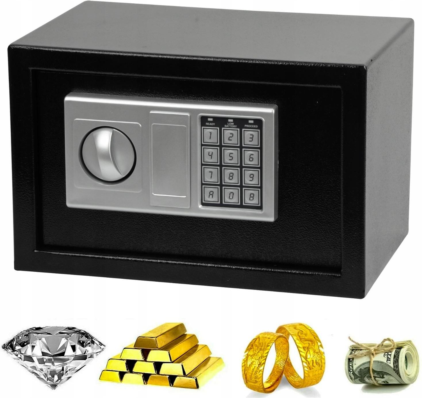 Sejf Kasetka Na Szyf Domowy Elektroniczny 2 Klucze - Ceny i opinie ...