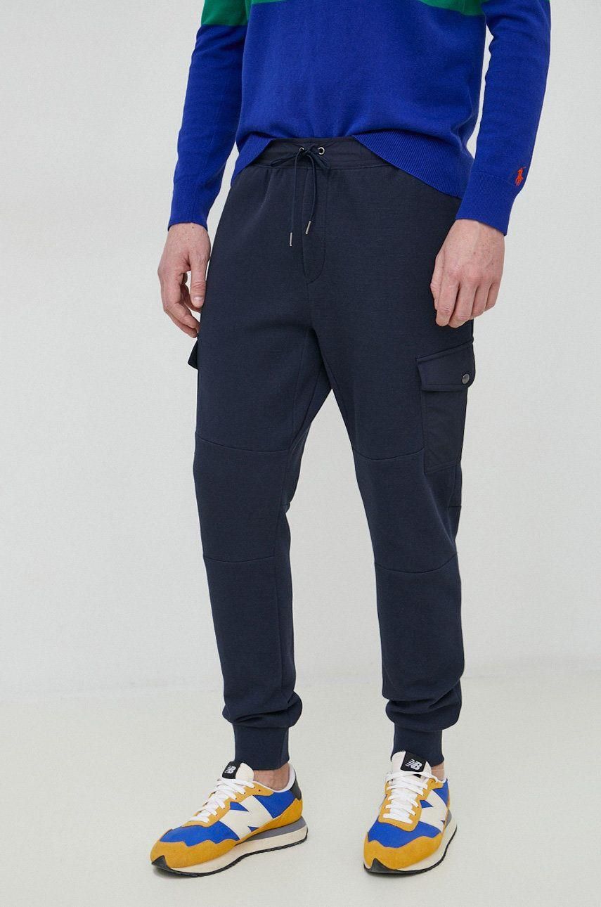 Polo Ralph Lauren spodnie dresowe męskie kolor granatowy gładkie - Ceny ...