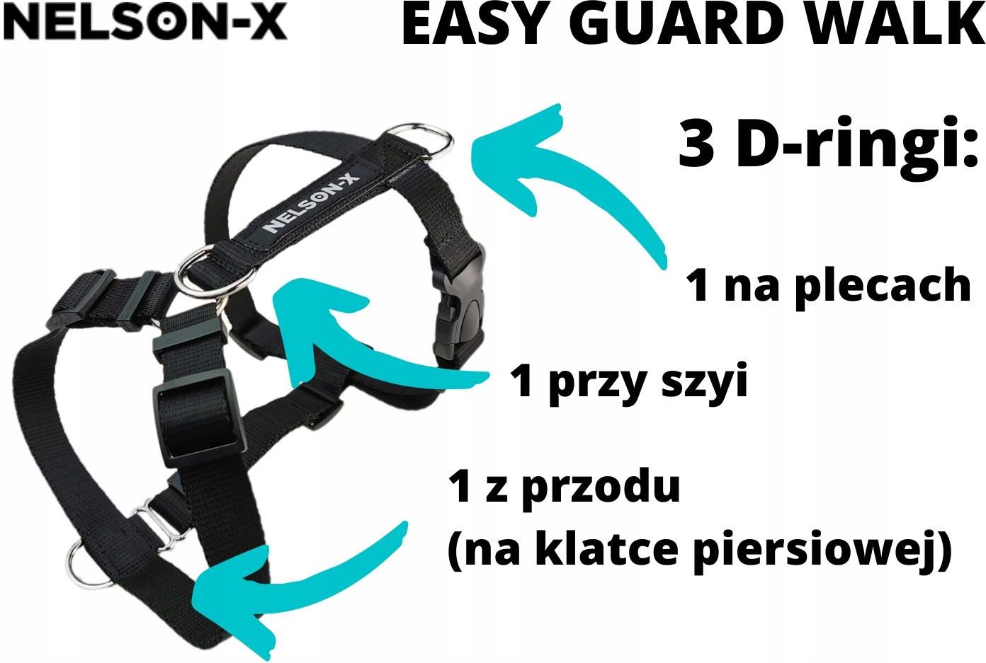 Nelson-X Szelki Easy Guard Walk R. L Do Ttouch - Ceny i opinie - Ceneo.pl
