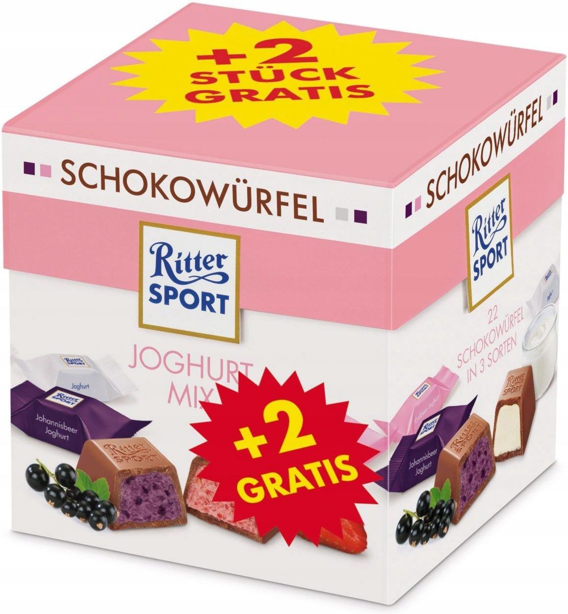 Ritter Sport Mix Czekoladek Jogurtowych 22+2 192G - Ceny i opinie ...