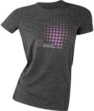 Damska koszulka techniczna krótki rękaw Fitness Running Cardio Melange szary, BOXING DAYS DO-50% ...