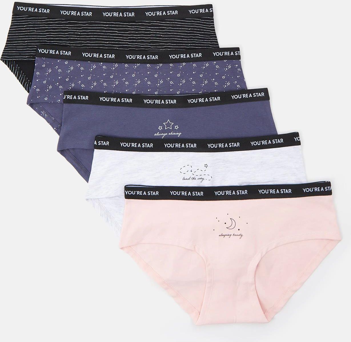 Sinsay - Majtki hipster 5 pack - Wielobarwny - Ceny i opinie - Ceneo.pl