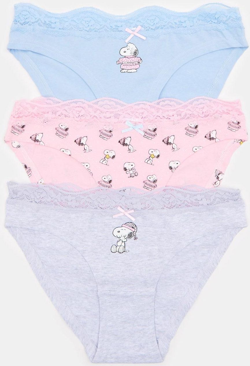 Sinsay - Majtki Snoopy 3 pack - Wielobarwny - Ceny i opinie - Ceneo.pl