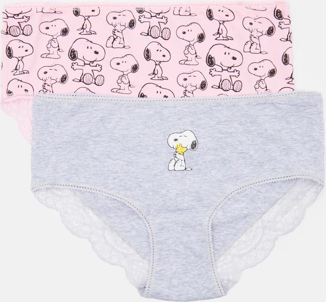 Sinsay - Majtki hipster Snoopy 2 pack - Wielobarwny - Ceny i opinie - Ceneo.pl