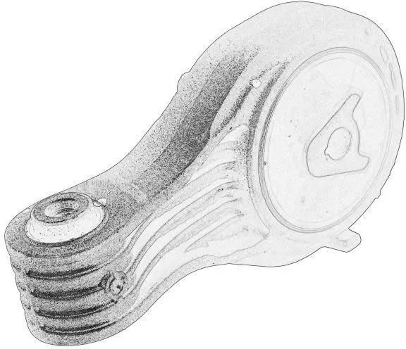Zawieszenie silnika Psa Poduszka Silnik Wspornik Łożysko 9817223080 ...