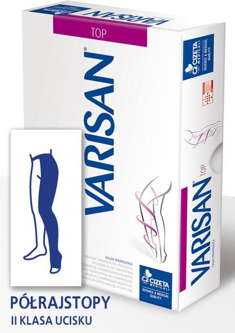 Bielizna lecznicza Varisan Top 2 klasa ucisku 23-32mmHg Półrajstopa ...