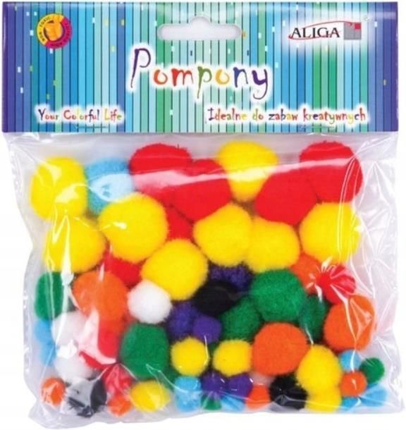 Pomponiki Dekoracyjne Multikolor mix rozmiarów - Ceny i opinie - Ceneo.pl