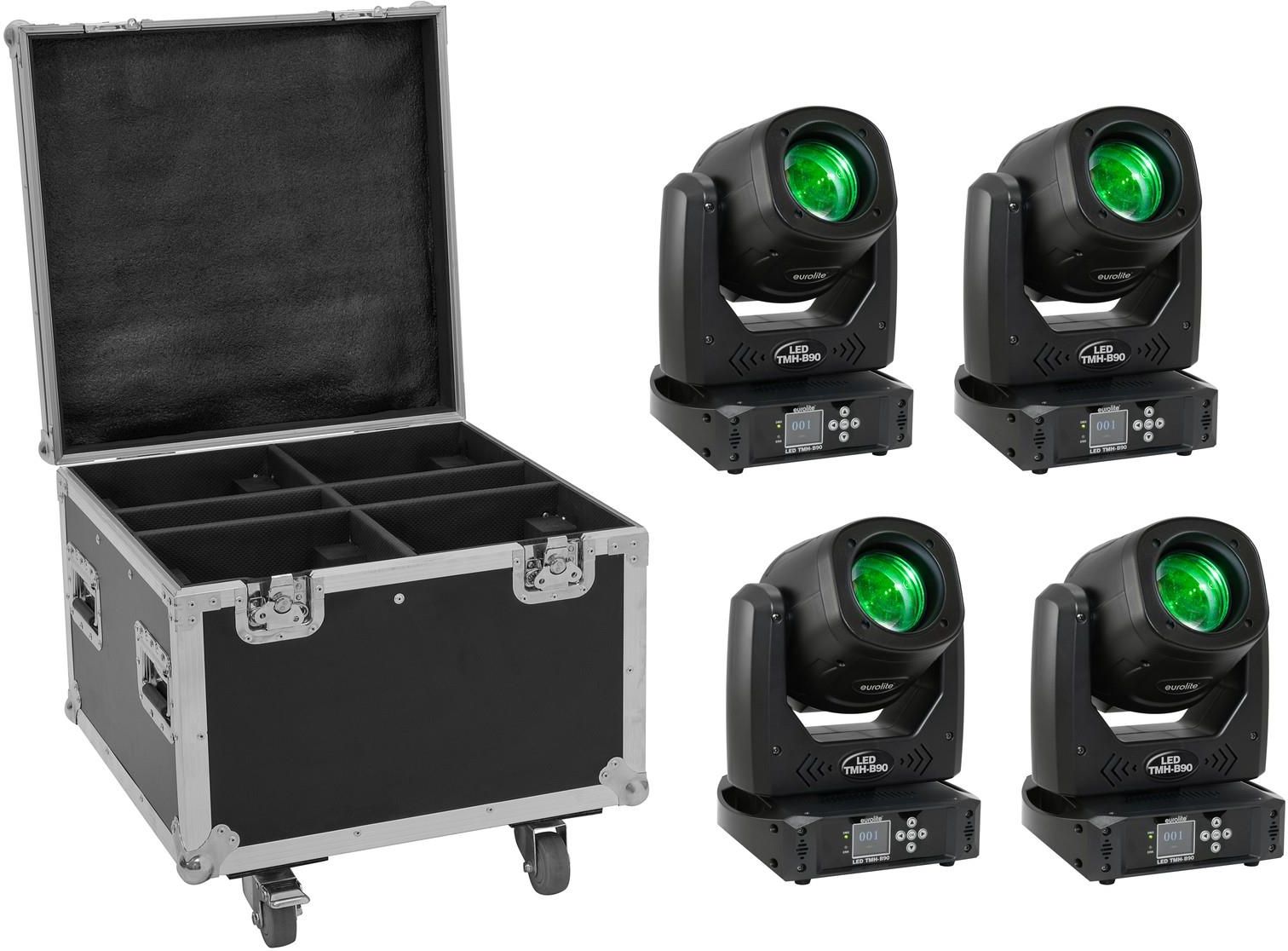 EUROLITE Set 4x LED TMH-B90 + Case with wheels - Sprzęt oświetleniowy ...