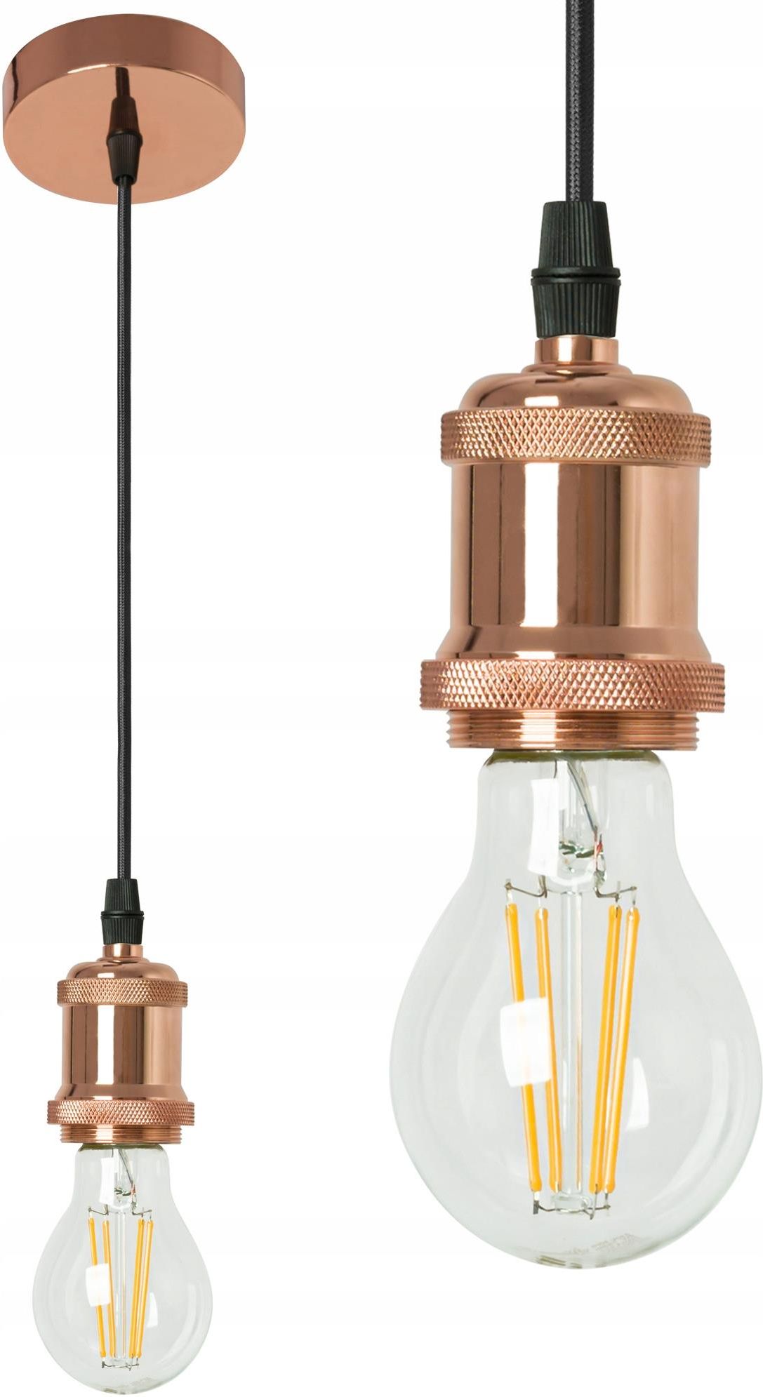 Toolight Lampa Wisząca Sufitowa Oprawka Lumo Rose Gold (OSW00708 ...